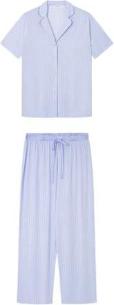 Women'secret Capri Pyjama Soft Touch, Vert, XL Femme