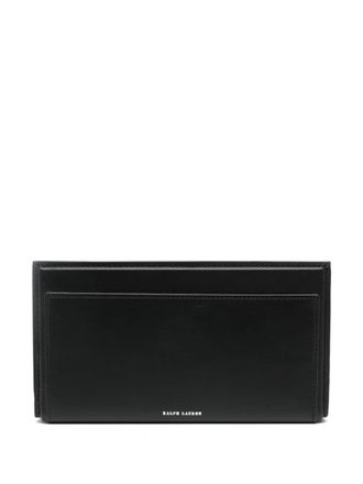 Ralph Lauren Unisex Leather Pouch Brennan Black Accessory