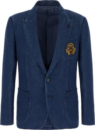 Dolce & Gabbana Denim Blazer - - Jackets - Herren - Blau - XL