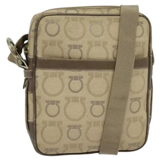 Ferragamo Pre-owned Canvas schultertasche - - Pre-owned - Damen - Beige - ONE SIZE