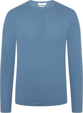 Daniele Fiesoli Leichter Pullover aus Baumwolle mit Reiskornstrick in