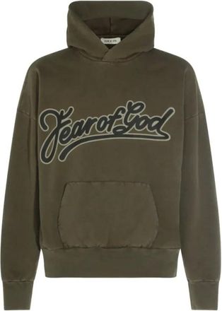 Fear of God Homme, Sweatshirts et sweats &agrave; capuche, Brun, Taille: M SweaT-shirts &agrave; capuche