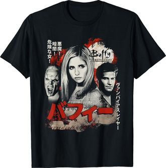 Buffy the Vampire Slayer Buffy The Vampire Slayer Japanese Movie Poster TV Show T-Shirt