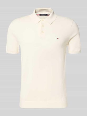 Tommy Hilfiger Regular Fit Strick-Poloshirt aus reiner Baumwolle