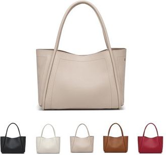 Generic Sac fourre-tout pour femme, sac &agrave; bandouli&egrave;re tendance, grand sac &agrave; main d&eacute;contract&eacute;, sac &agrave; main en cuir synth&eacute;tique, cadeau de voyage, gris, 20*10*17