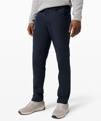 lululemon Pantalon ABC 5 poches coupe classique Warpstreme pour Hommes - 86 cm - Bleu - Taille 29