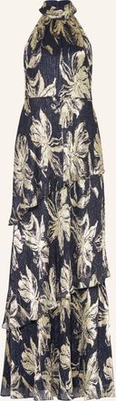 Adrianna Papell Abendkleid Mit Glitzergarn Und Volants blau