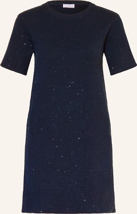 Brunello Cucinelli Brunello Cucinelli Strickkleid Mit Pailletten blau