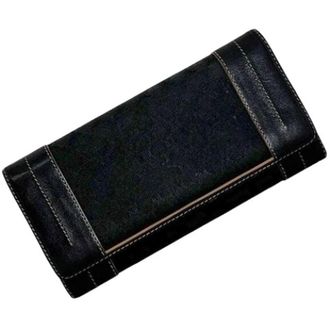 Celine Portefeuille en toile Pre-owned - Femme - Pre-owned - Noir - Taille: ONE Size