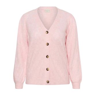 Kaffe Curve Femme, Pulls, Rose, Taille: 42 FR Cardigans