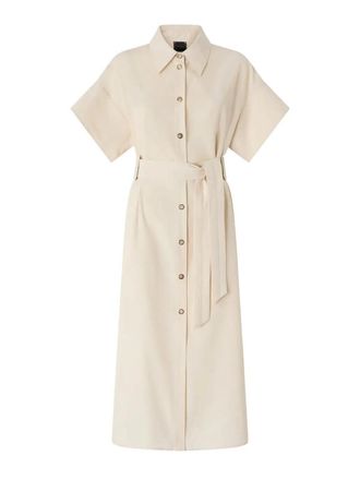 Pinko Robe Au Genou - Beige Clair