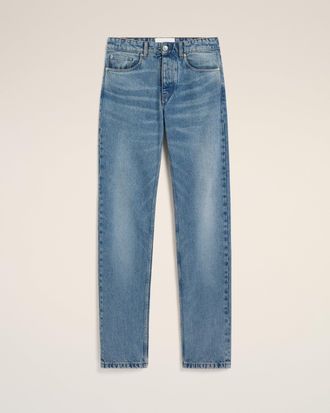 Ami Jean Bleu Coupe Classique En Coton Bleu Used - 27 - Homme
