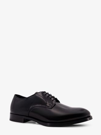 Doucal's Mens Lace-Up Shoes Leather Black Flat
