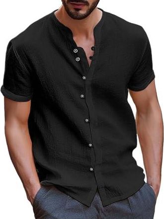 Generic Prime Deals of The Day Today Only Chemise Noel Homme Moche Chemisette Homme Lin Chemise Sexy Homme Érotique Chemise Blanche Homme XS Chemise Blanche H