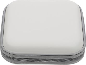 OSALADI DVD H&uuml;lle f&uuml;r 24 Discs Wei&szlig; mit PP Folie und Vliesstoff CD Aufbewahrungstasche mit Doppelrei&szlig;verschluss und Seitlichem Tragegriff