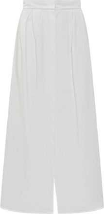Max Mara Femme, Pantalons, Blanc, Taille: 36 FR Long Skirt
