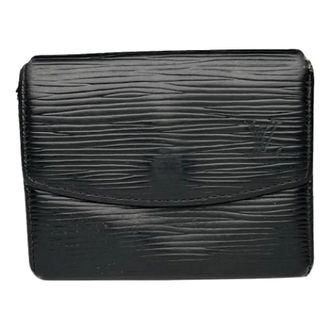 Louis Vuitton Portefeuille en cuir Pre-owned - Femme - Pre-owned - Noir - Taille: ONE Size
