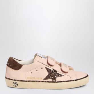 BONPOINT Rosa Leder-Sneakers Old School Bonpoint x Golden Goose