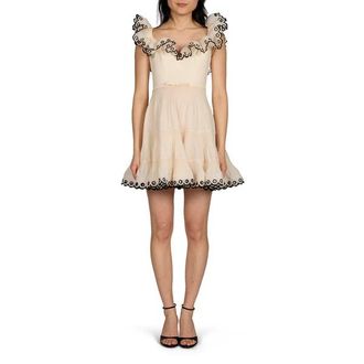 Zimmermann Mini robe brod&eacute;e &agrave; volants
