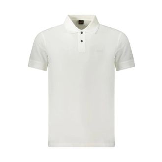 HUGO BOSS Polo en coton Bianco - Homme - Tops - Blanc - Taille: S