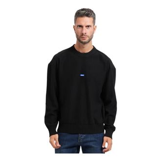HUGO BOSS Rundhals-Pullover - - Knitwear - Herren - Schwarzk - 2XL