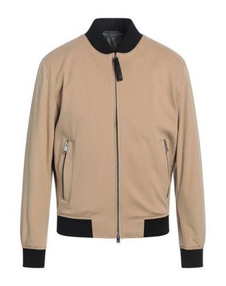 HUGO BOSS Blouson aviateur beige en suède à coupe classique édition ...