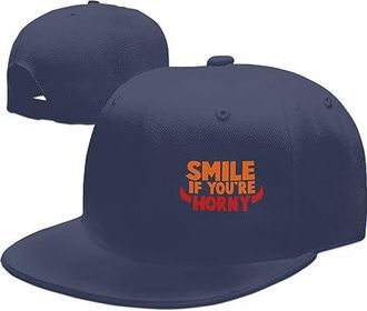 Generic Souriez Si Vous &Ecirc;tes Excit&eacute; Femme Homme Casquette Hip Hop Snapback Strapback Cap R&eacute;glable Snapback Chapeau pour Adulte Golf P&ecirc;che