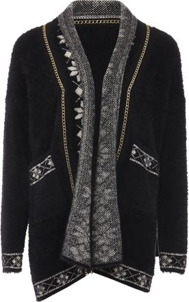 Faina Strickjacke Damen schwarz
