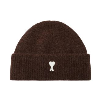 Ami Quota Beanie - - Accessories - Herren - Braun - ONE SIZE