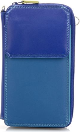 Mywalit leder damen Geldb&ouml;rse - zip round multi with shoulder strap - 1220-92 - seascape