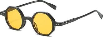 Generic Lunettes De Soleil Unisexes &Agrave; Monture Petite For Lext&eacute;rieur, Id&eacute;ales For La Conduite, Le Sport Et Les Trajets Quotidiens(Yellow)