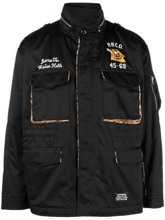 Neighborhood Gefütterte M-65 Jacke - Schwarz
