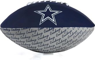 Wilson American Football NFL CITY PRIDE, Dallas Cowboys, Mischleder, Für Freizeitspieler, Blau/Silber, WTF1523XBDL