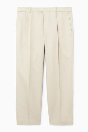 COS Hose Aus Leinen-Mix Mit Falten Und Geradem Bein