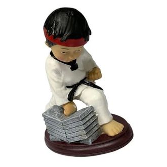 Cabilock Ornement De Gar&ccedil;on De Taekwondo R&eacute;sine Ornement De D&eacute;coration Int&eacute;rieure De Figurine