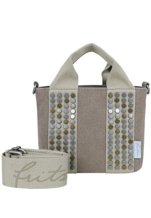 Fritzi Aus Preu&szlig;en Fritzi Bini Limited Rivet Crossbody Schultertasche Klein Vegan Lederimitat mit Nieten Damen Umh&auml;ngetasche Handtasche City Festival verstellbarer Webbi
