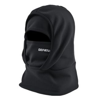 Generic Cagoule dhiver thermique unisexe - Masque de ski en polaire coupe-vent multifonction pour ski, cyclisme, course &agrave; pied, randonn&eacute;e, Noir, S/M
