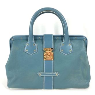 Louis Vuitton Pre-owned Cuir sacs-louis-vuitton - Femme - Pre-owned - Bleu - Taille: ONE Size