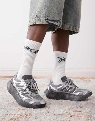 adidas Originals adidas - Adizero Aruku - Baskets - Argenté métallisé et noir