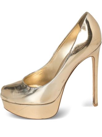 Louis Vuitton escarpins à fini métallisé 140 mm - Or