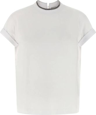 Brunello Cucinelli Damen, Oberteile, Wei&szlig;, LGr&ouml;&szlig;e