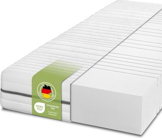 Dreamstar Kaltschaummatratze Vital Silber XXL 24 cm hoch| Ergonomische 7-Zonen Matratze aus Kaltschaum |Härtegrad 2 (H2) Öko-Tex Zertifiziert | Hypoallergen & A