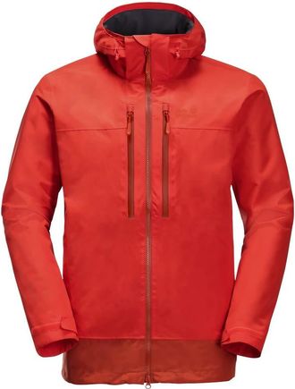 Jack Wolfskin Herren Mount Elgon Regenjacke, Lava red, M, 1112651