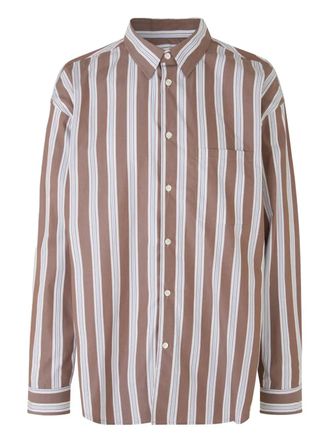 Samsøe & Samsøe chemise en coton à rayures - Marron