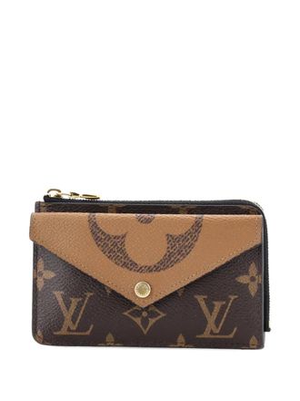 Louis Vuitton porte-cartes Recto Verso Reverse en toile Monogram - Marron