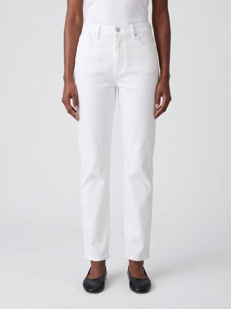 Paige Jean Mason droit taille haute en denim de coton stretch