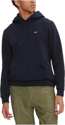 Tommy Jeans Homme, Sweatshirts et sweats &agrave; capuche, Bleu, Taille: XS TJM REG S Flag Hoodie