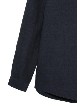 Apuntob Cotton Slub Shirt - Navy