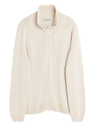 Our Legacy cardigan zippé à col montant - Tons neutres