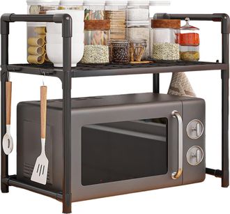 Generic Über Mikrowellenregal - Mikrowellenständer, Bäckerständer für Küche | Mikrowellenständer, Einstellbare Mikrowellenständer, Verstellbarer Lagerständer 